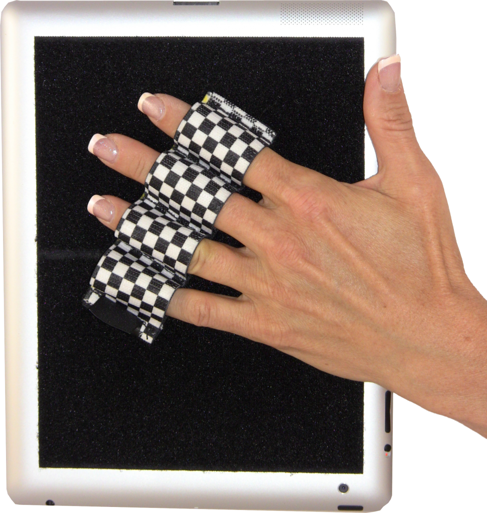 Heavy Duty 4-Loop Grip (x1 Grip) for iPad and Large Tablets - Black and ...