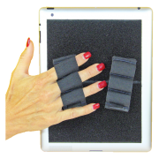 Heavy-Duty 3-Loop Grips (x2 Grips) for Large Tablets - Black - LAZY ...