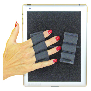 Heavy-Duty 3-Loop Grips (x2 Grips) for Large Tablets - Black - LAZY ...
