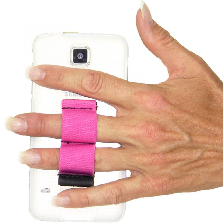 2-Loop Phone Grip - Pink - LAZY-HANDS.comLAZY-HANDS.com